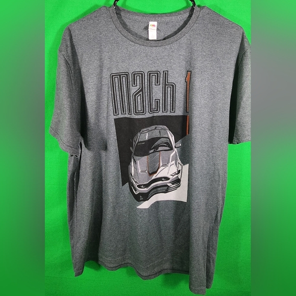 Fruit of the Loom | Shirts | Ford Mustang Mach Gray Graphic Print ...